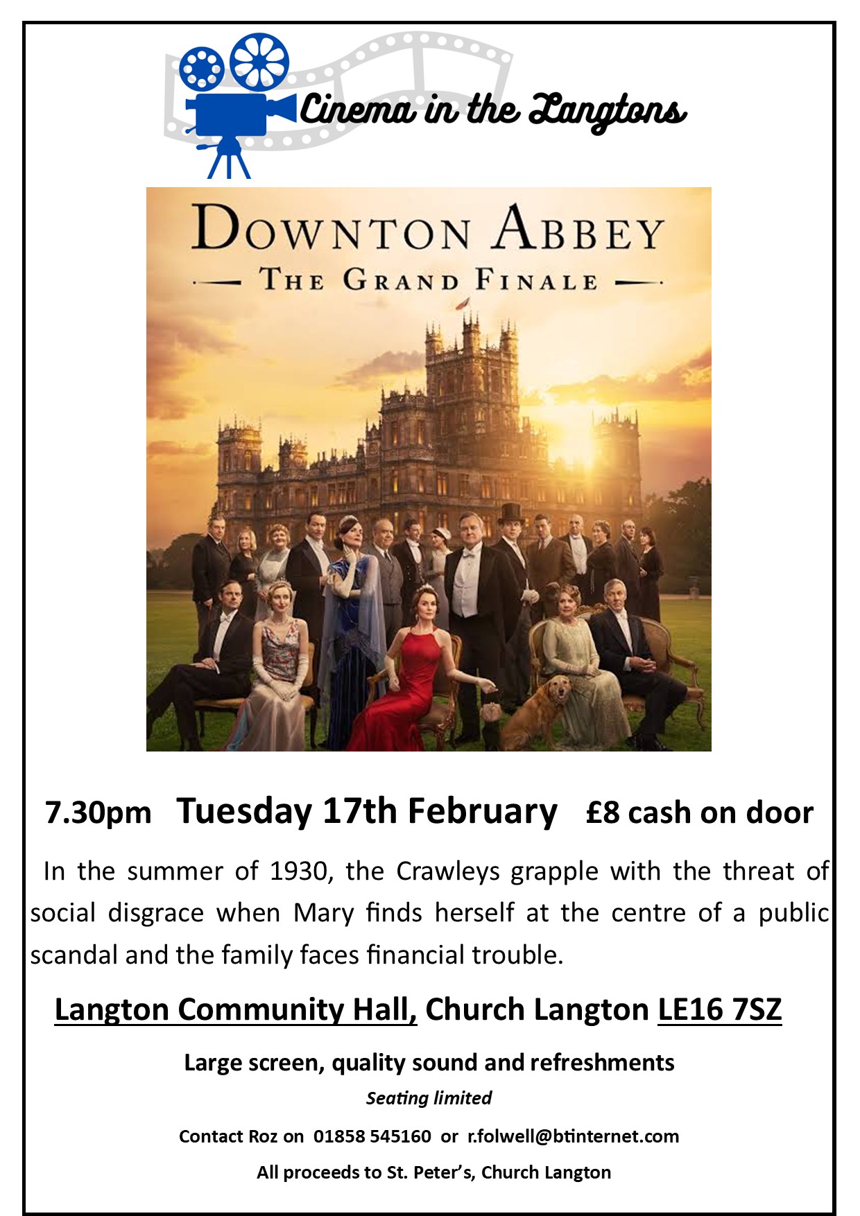 Cinema in the Langtons presents: | St Peter's Church, Church Langton